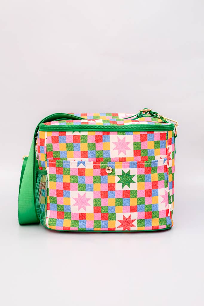 Cooler Bag, Checker Stars – Splendor Beauty Emporium