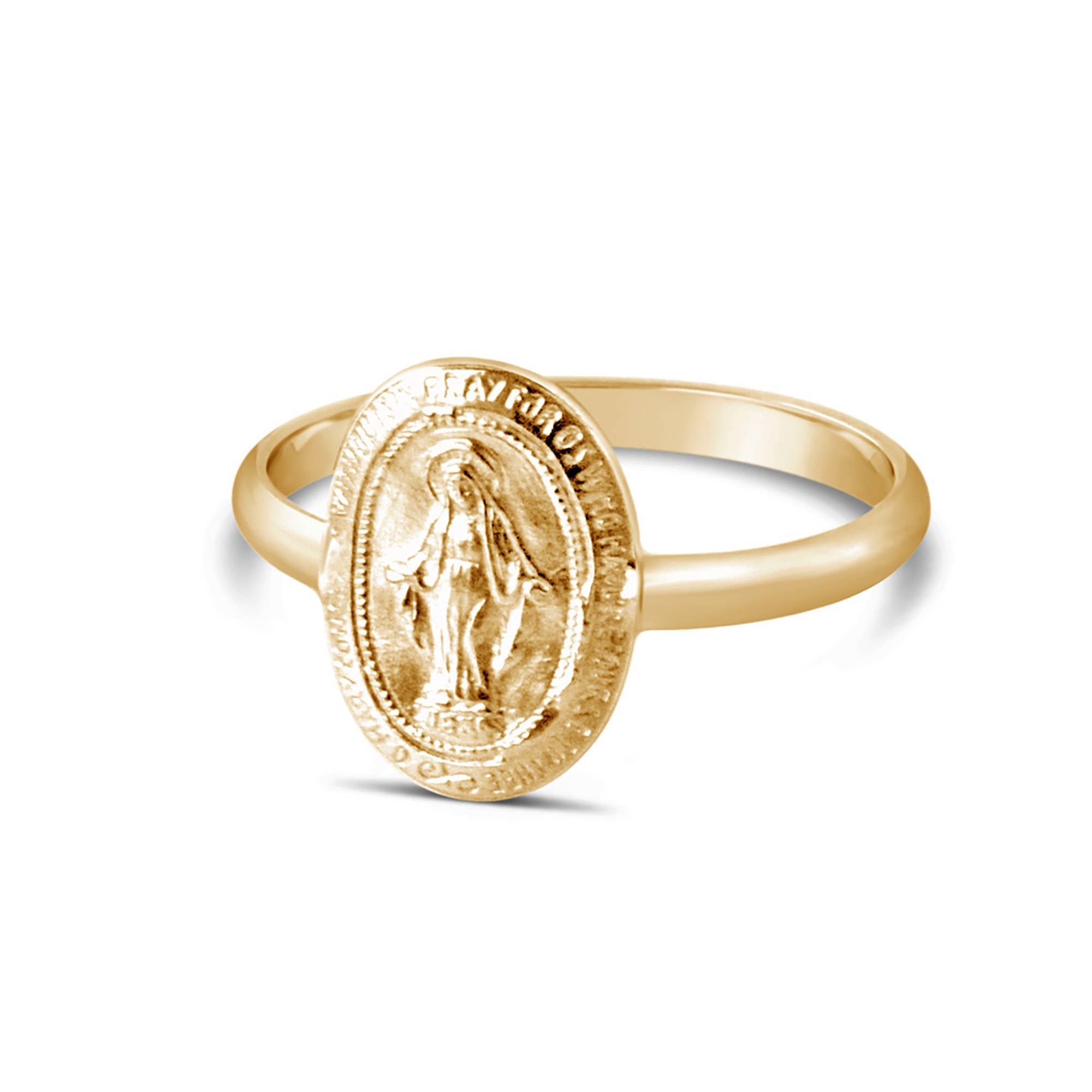 Ring-Gold Small Mary – Splendor Beauty Emporium